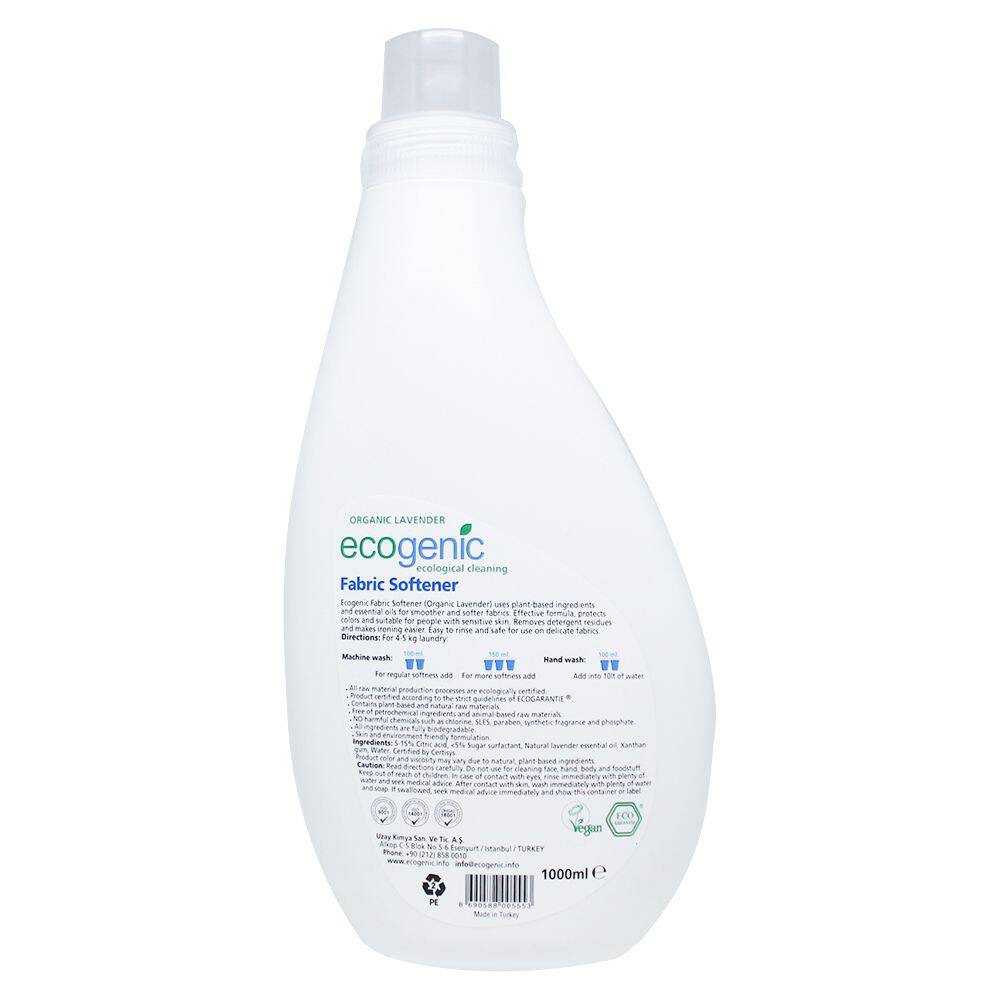 Ecogenic, Płyn do zmiękczania ubrań i tkanin, Lawenda, 1000ml - sklep ...